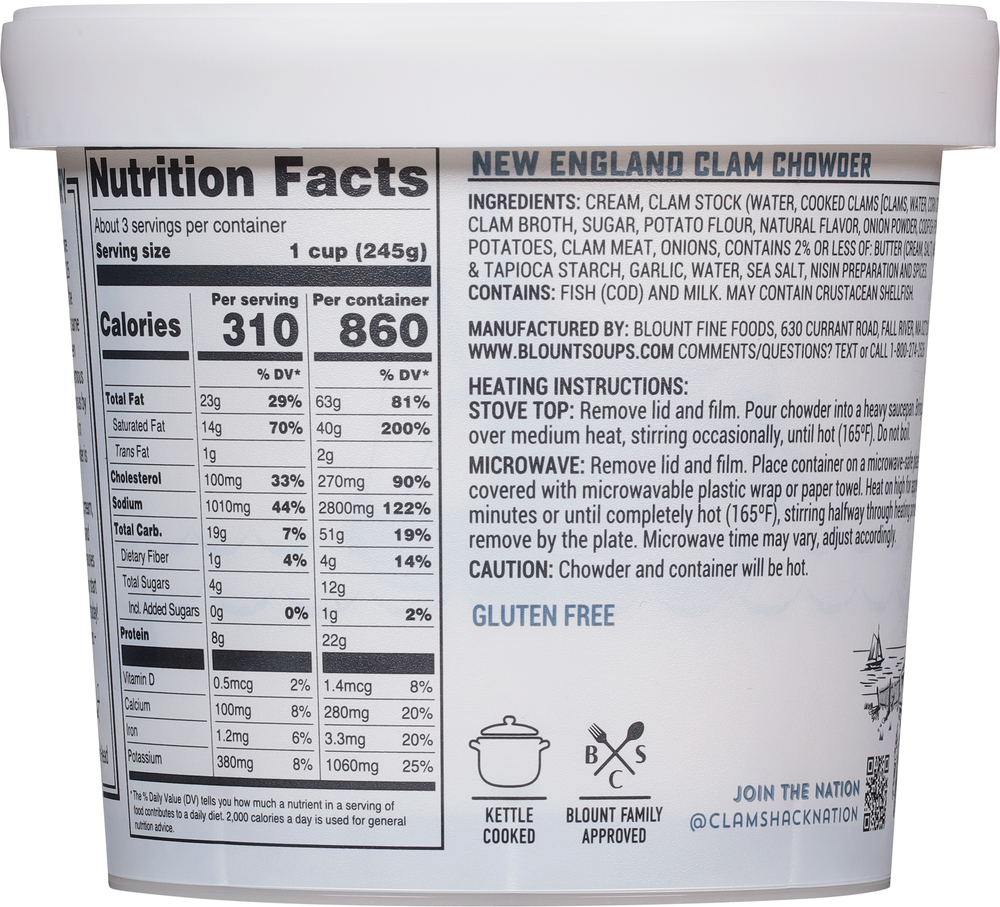 Blount Clam Shack New England Clam Chowder-Planogram-Back