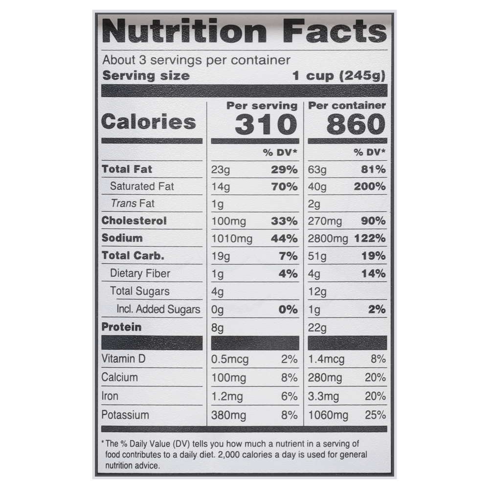 Blount Clam Shack Clam Chowder, New England-Nutrition-Facts