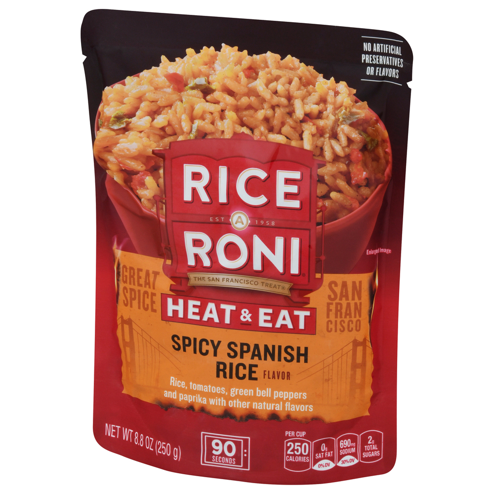 Rice Roni Rice, Spicy Spanish Flavor-Front-Right-Elevated