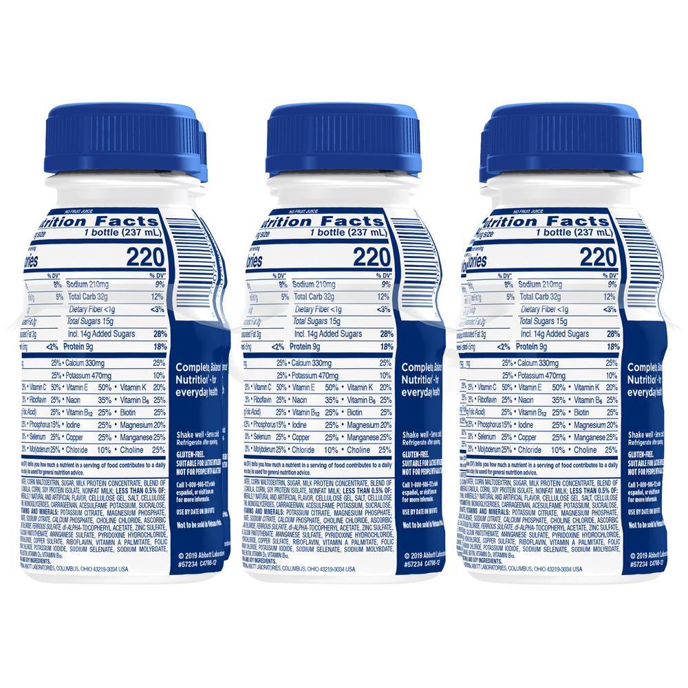 Ensure Nutrition Shake, Strawberry, Original-Planogram-Back