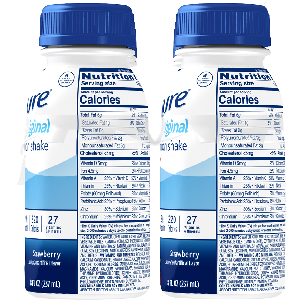 Ensure Nutrition Shake, Strawberry, Original-Planogram-Right