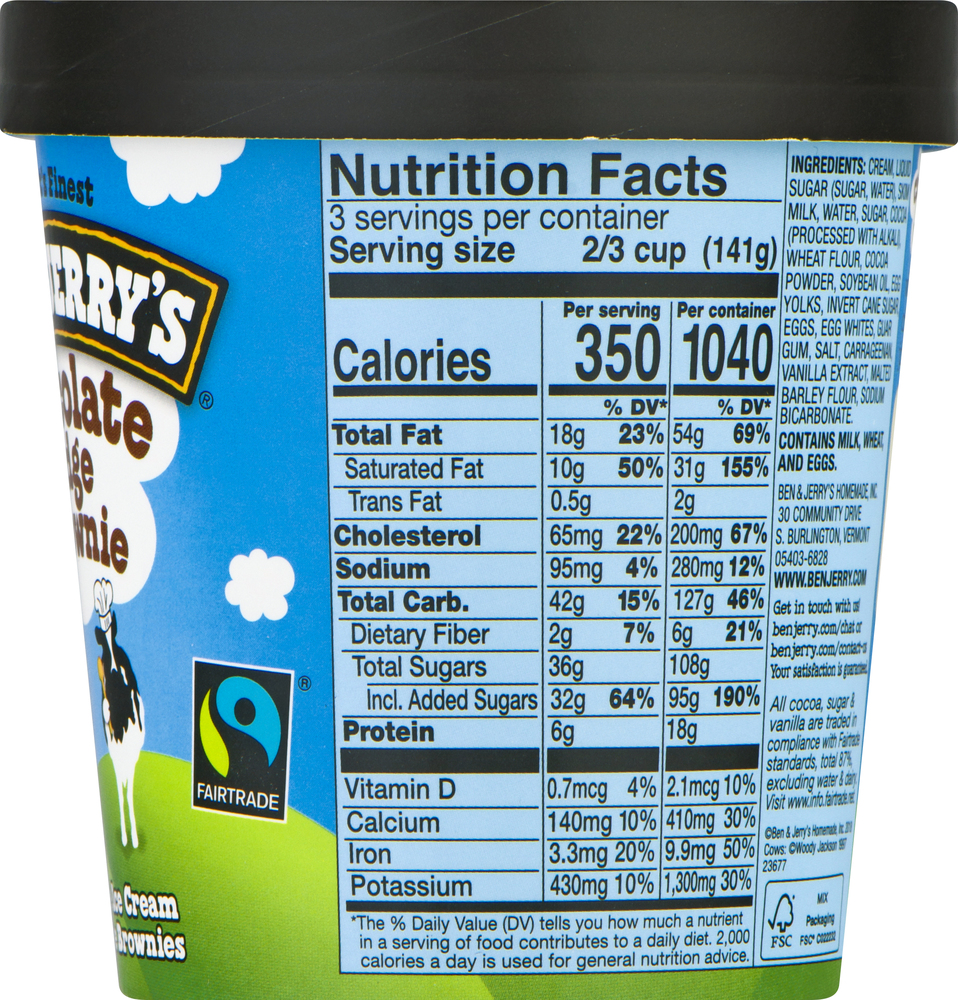 Ben & Jerry's Ice Cream, Chocolate Fudge Brownie-Planogram-Right