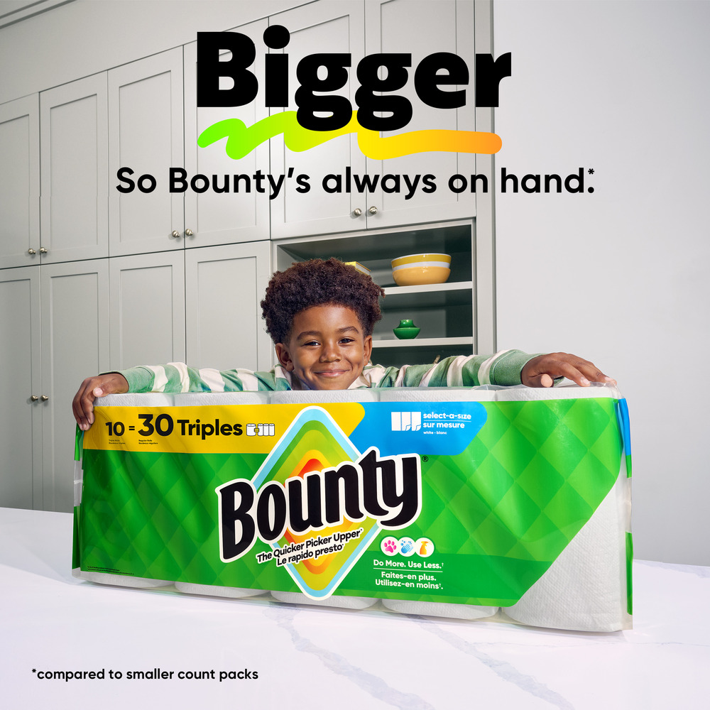 Bounty Bounty Select-A-Size Paper Towels, 6 Count-Planogram-Left