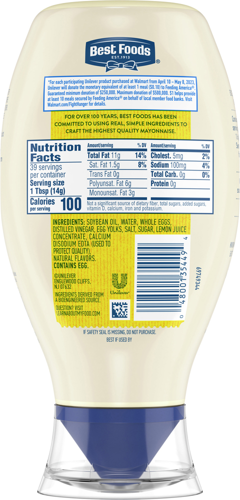 Best Foods Real Mayonnaise-Planogram-Back