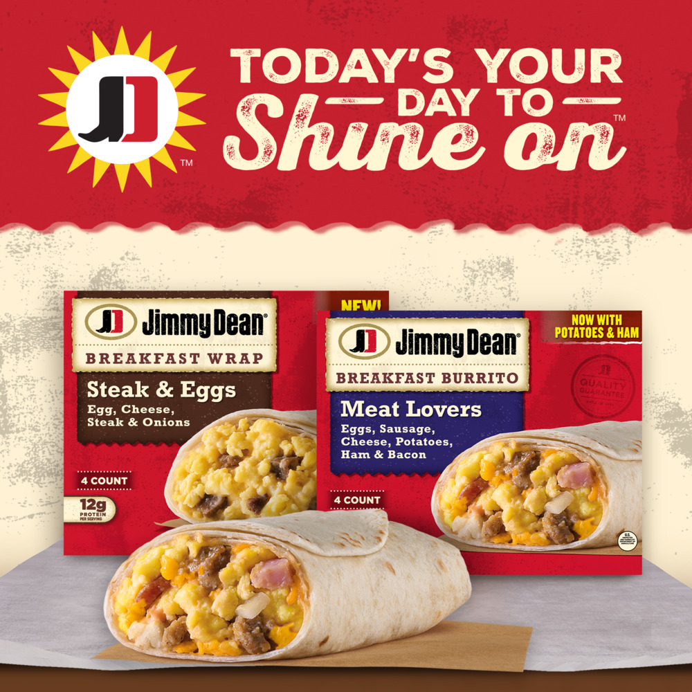 Jimmy Dean Jimmy Dean Breakfast Burritos Meat Lovers, Frozen, 4 Count ...