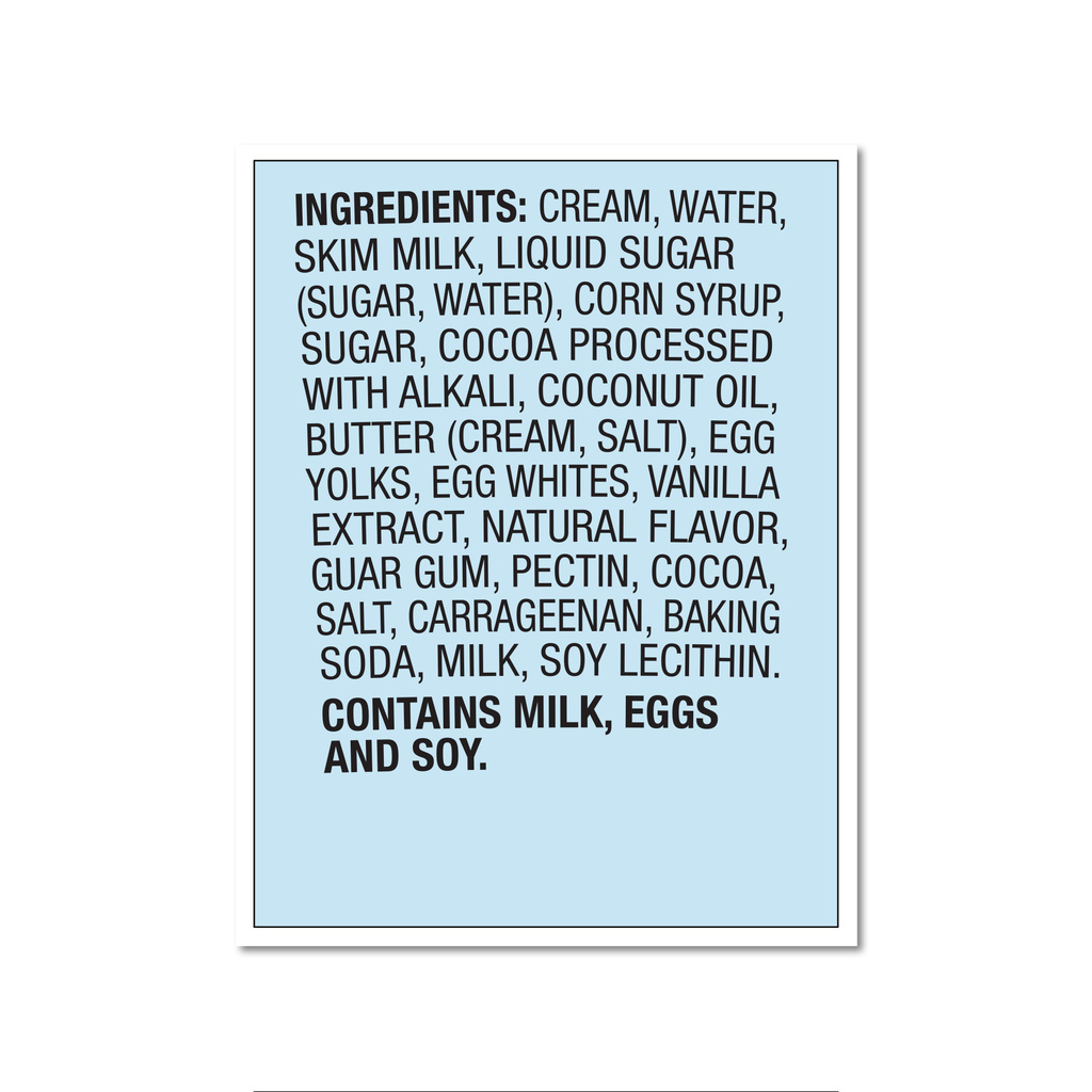 Ben & Jerry's Ice Cream, Phish Food-Ingredients