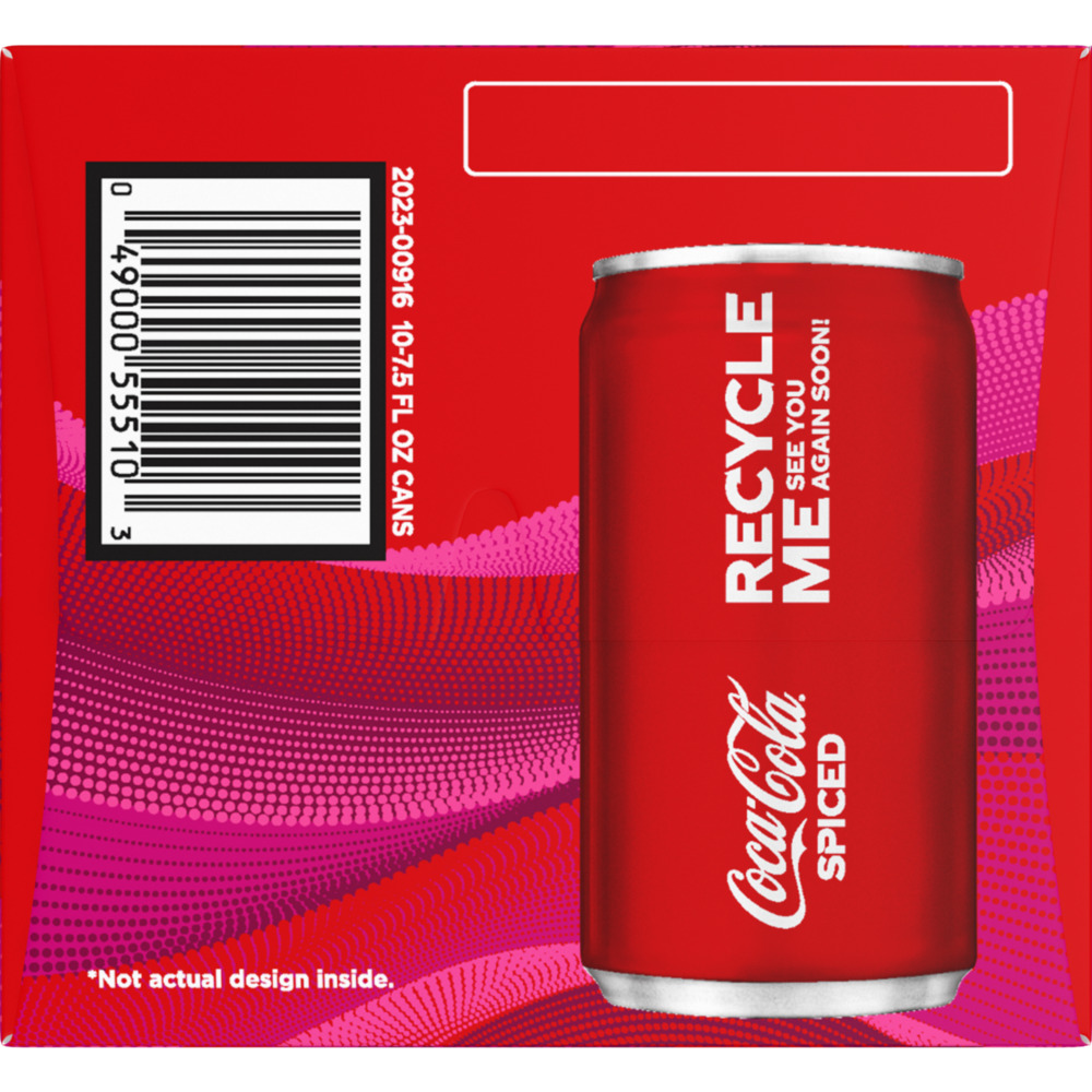 Coca-Cola Spiced Spiced Fridge Pack Cans, 7.5 fl oz, 10 Pack-Planogram ...