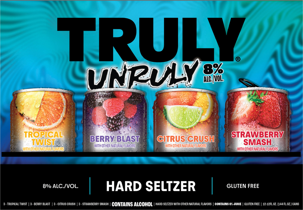 Truly Unruly Hard Seltzer, Assorted-Planogram-Back