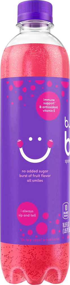 Bubly Burst Water Beverage, Triple Berry, Sparkling-Planogram-Left