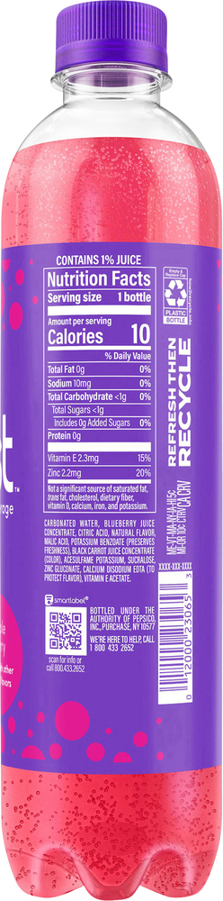 Bubly Burst Water Beverage, Triple Berry, Sparkling-Planogram-Right