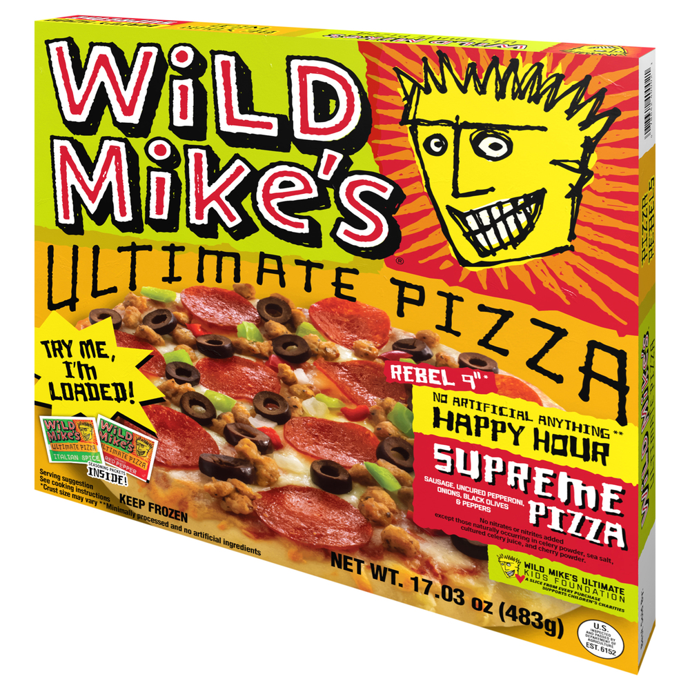 Wild Mike's Pizza, Ultimate, Butter Flake Crust, Supreme, Rebel 9 Inch ...