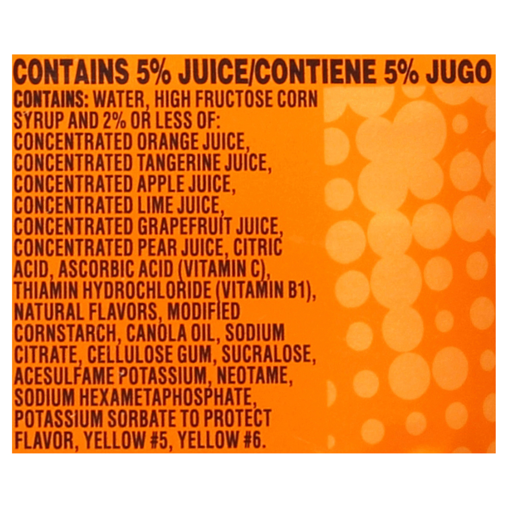 Sunny Delight Ingredients List