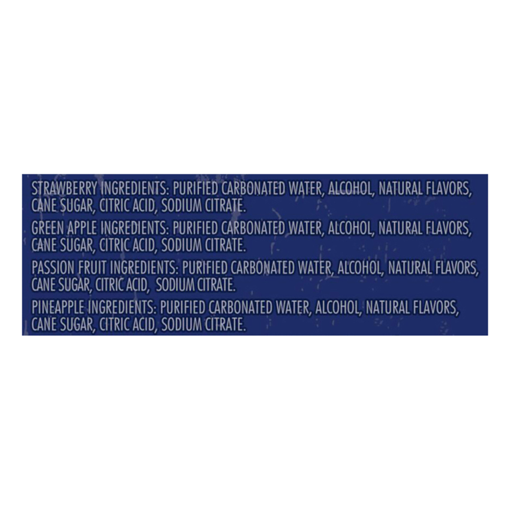 White Claw Hard Seltzer Hard Seltzer, Surge, Variety Pack No. 2-Ingredients