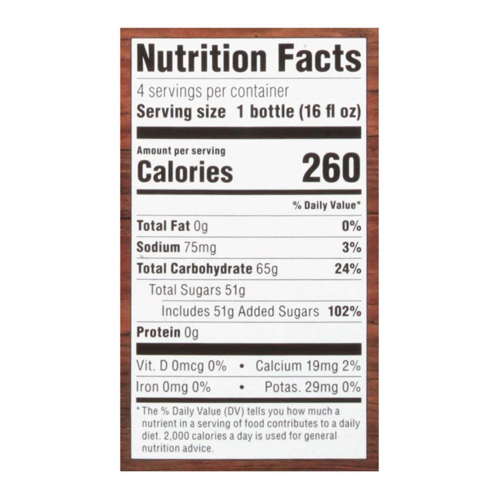 Sprecher Craft Soda, Root Beer-Nutrition-Facts