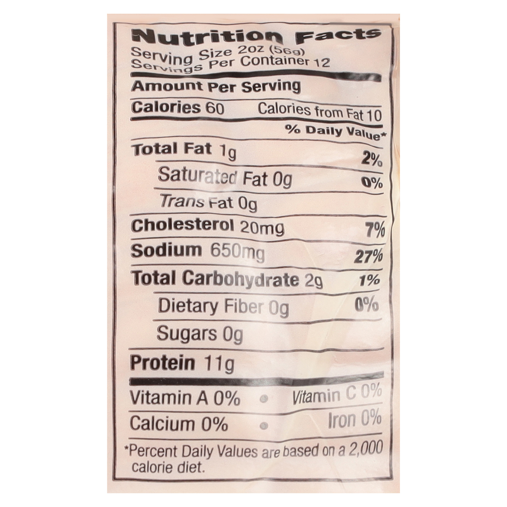 Frick's Turkey Breast, Oven Roasted, Sliced-Nutrition-Facts