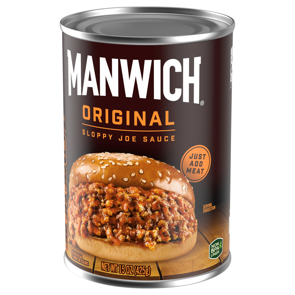 Manwich Sloppy Joe Sauce, Original-Front-Right-Elevated