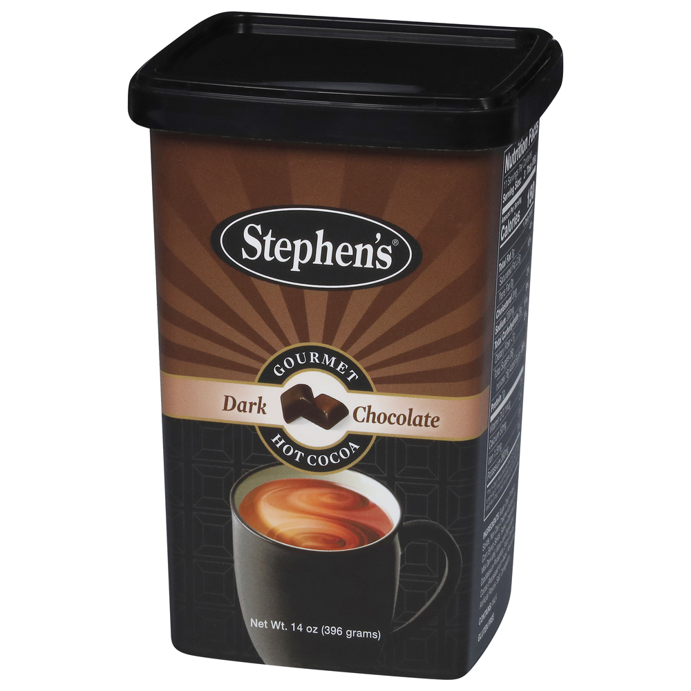 Stephen's Hot Cocoa, Gourmet, Dark Chocolate-Front-Right-Elevated