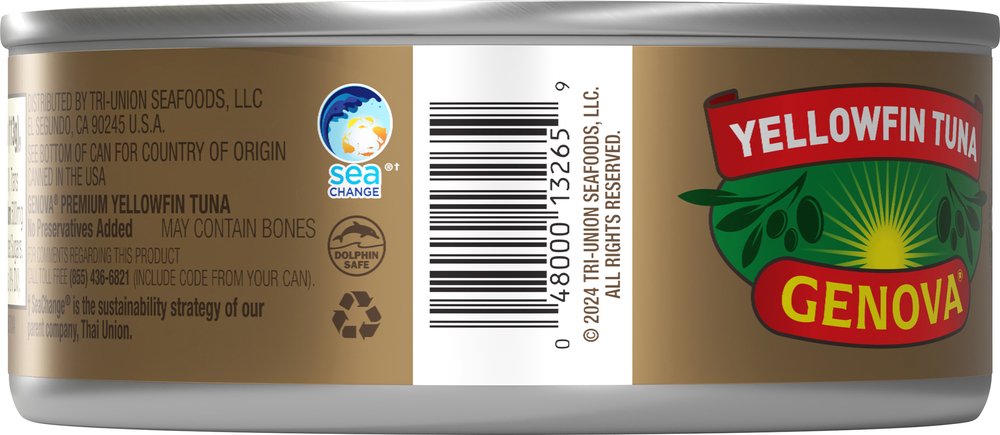 Genova Yellowfin Tuna in Olive Oil-Planogram-Back