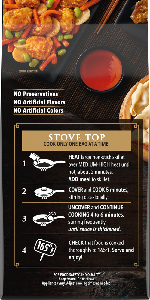 P.F. Chang's Home Menu Orange Chicken-Planogram-Back