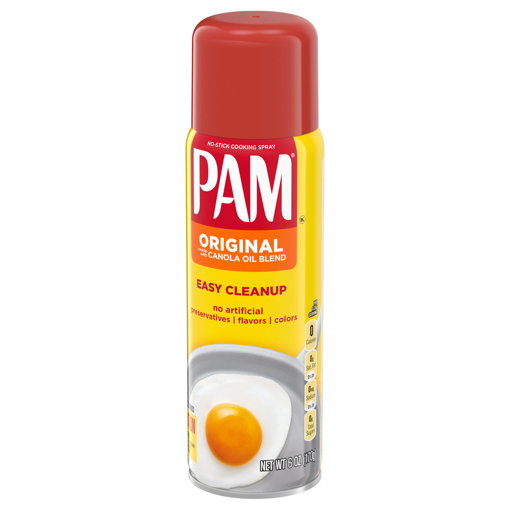 Pam Cooking Spray, No-Stick, Original-Front-Right-Elevated