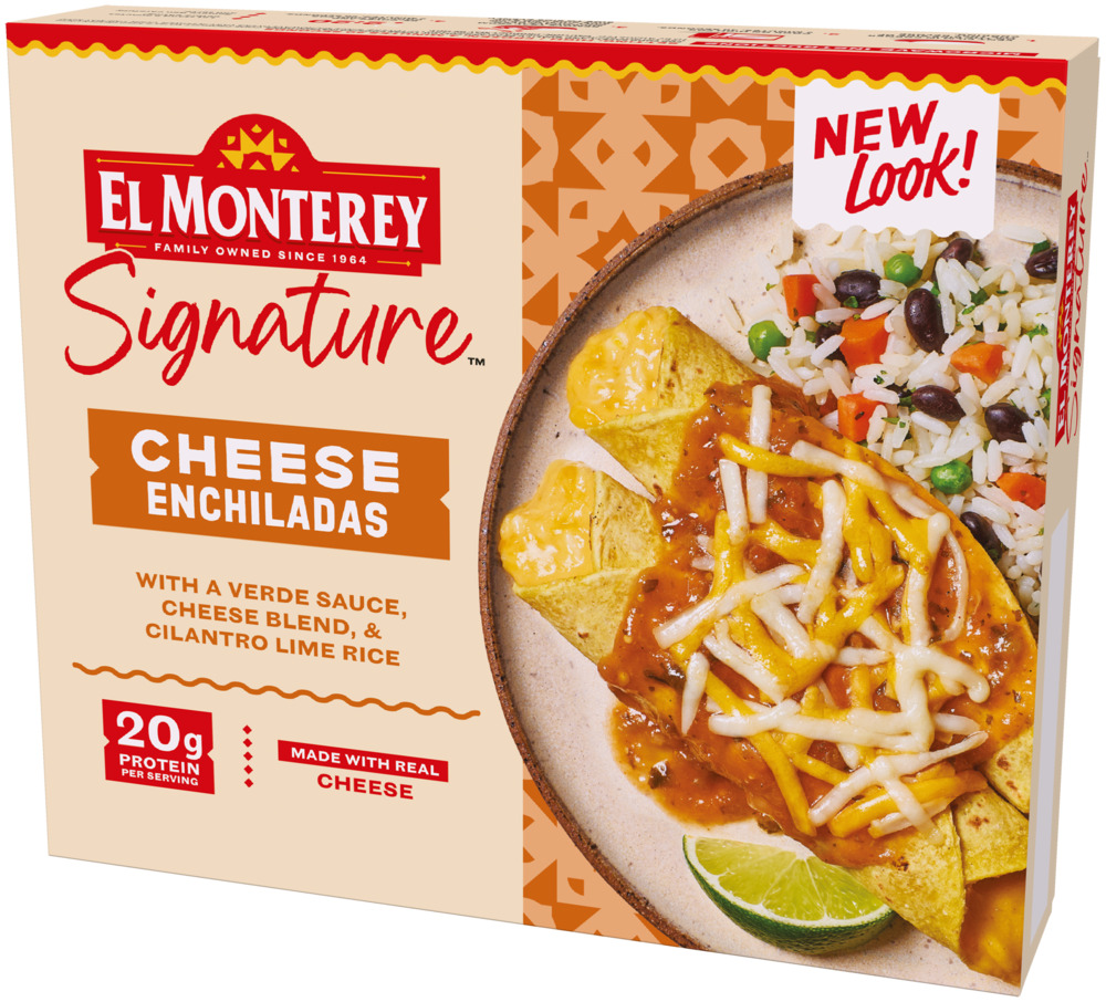 El Monterey Signature Enchiladas, Cheese-Front-Right-Elevated