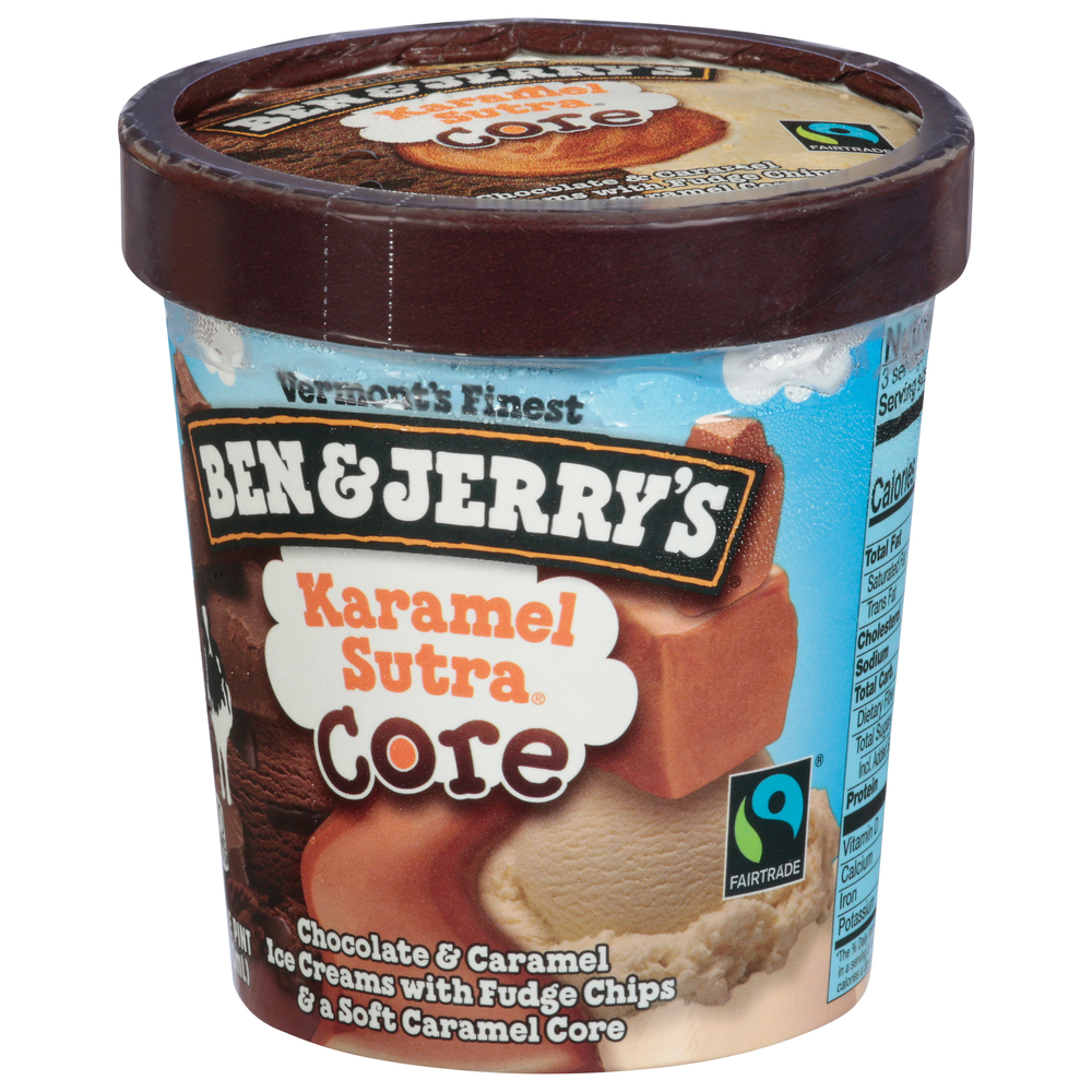Ben & Jerry's Ice Cream, Karamel Sutra Core-Front-Right-Elevated