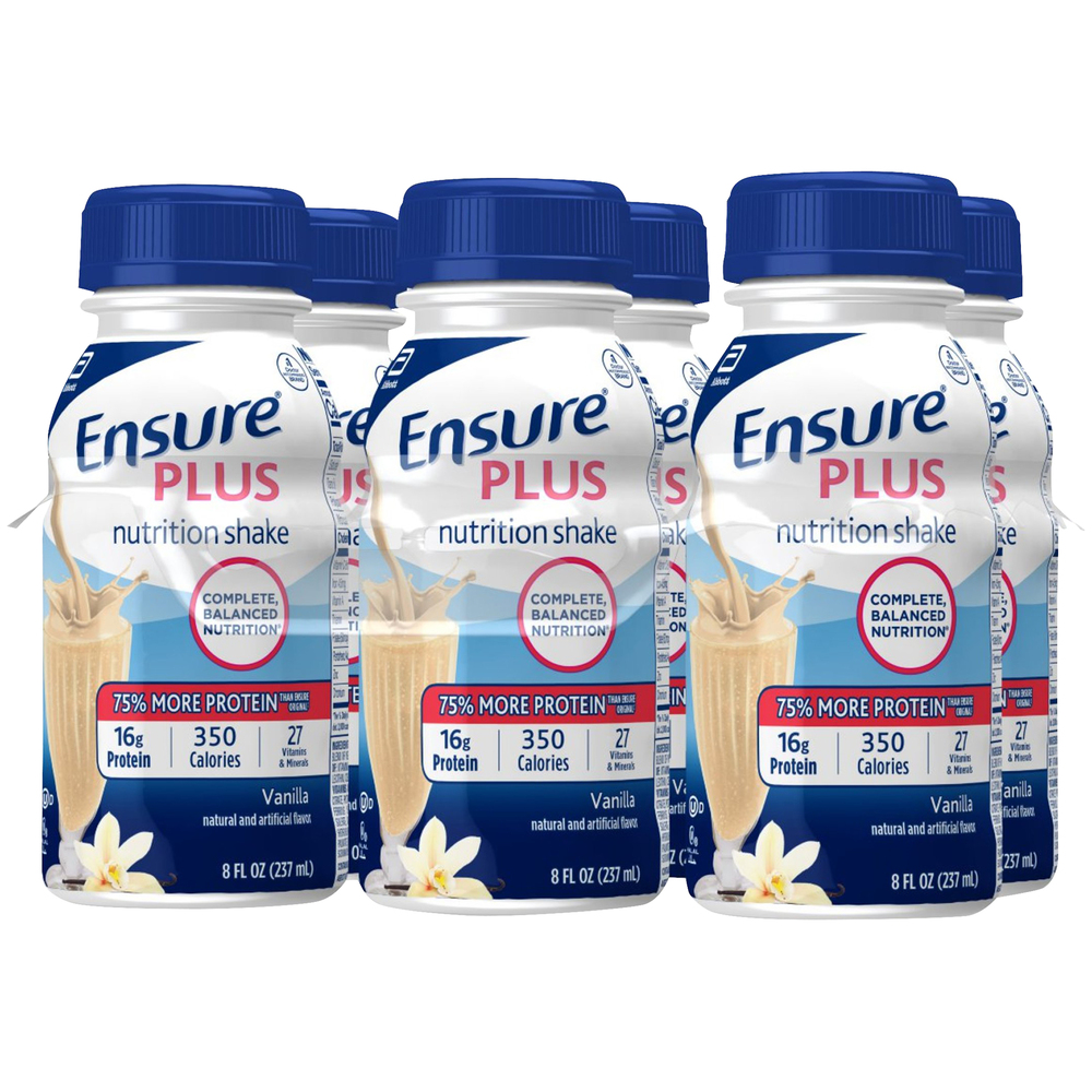 Ensure Plus Plus Nutrition Shake Vanilla Ready-to-Drink Bottles-Front ...