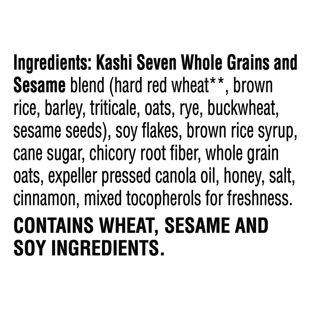 Kashi Go Cereal, Crunch-Ingredients