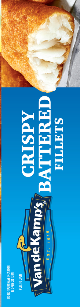 Van de Kamp's Crispy Battered 100% Whole Wild Caught Fish Fillets ...