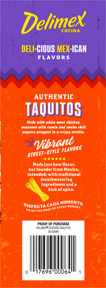 Delimex Chicken Taquitos-Planogram-Left