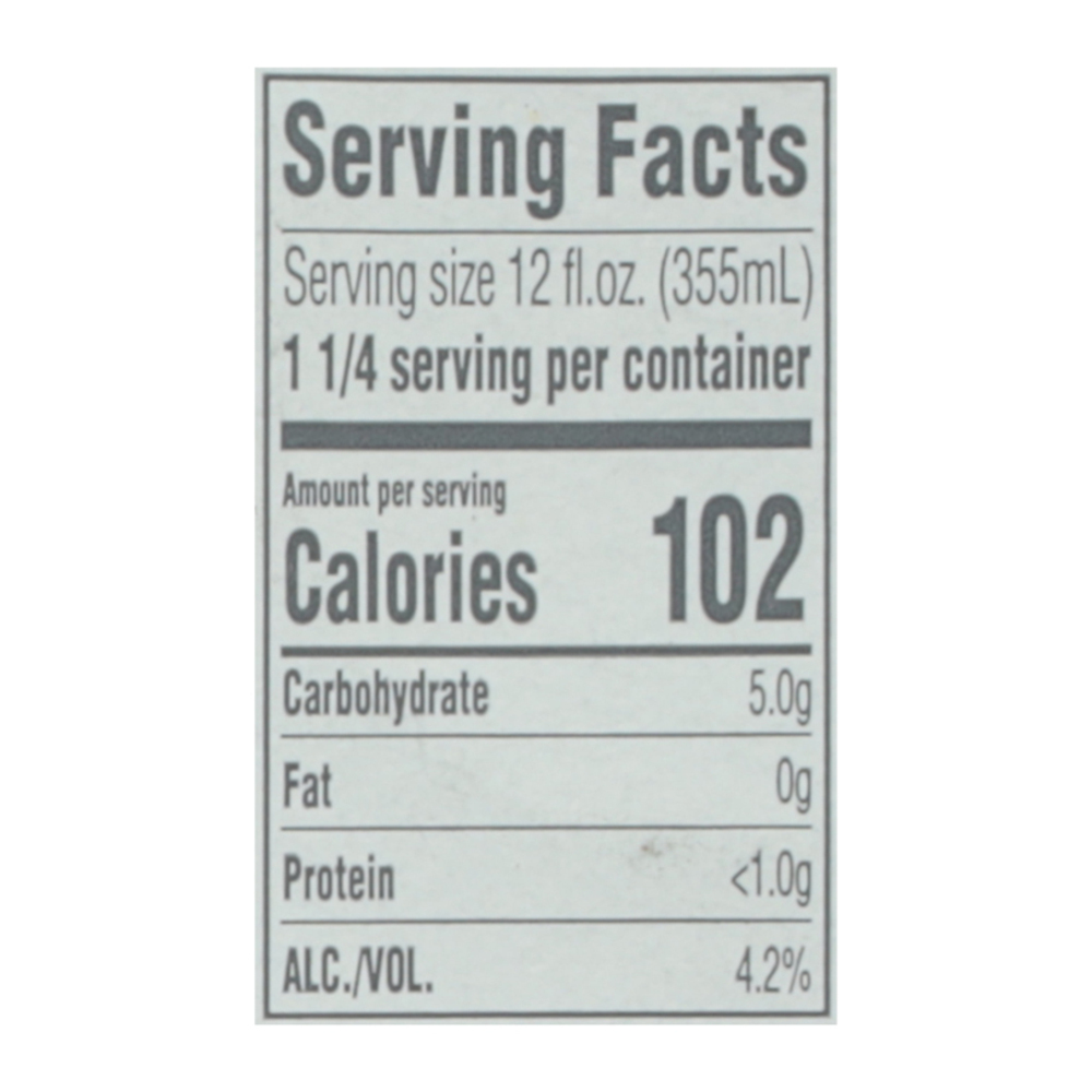 Coors Light Beer-Nutrition-Facts