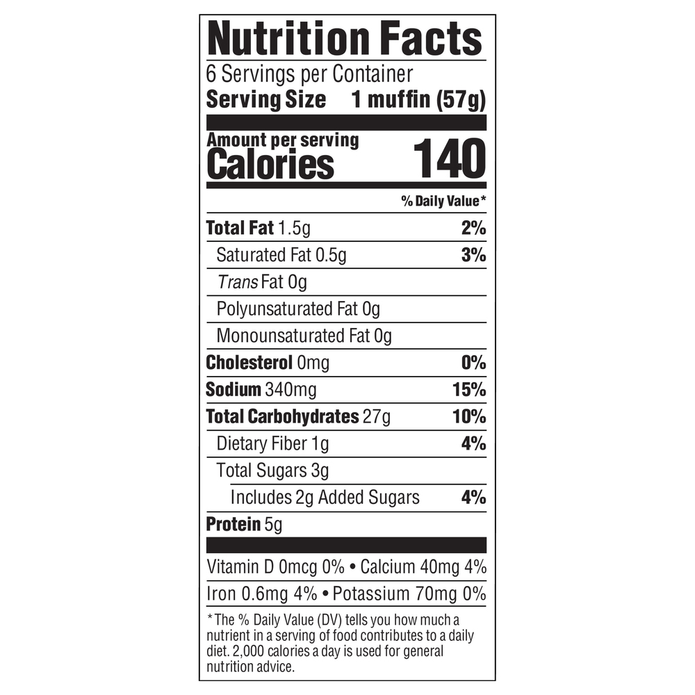 Bays English Muffins, Brioche Style-Nutrition-Facts