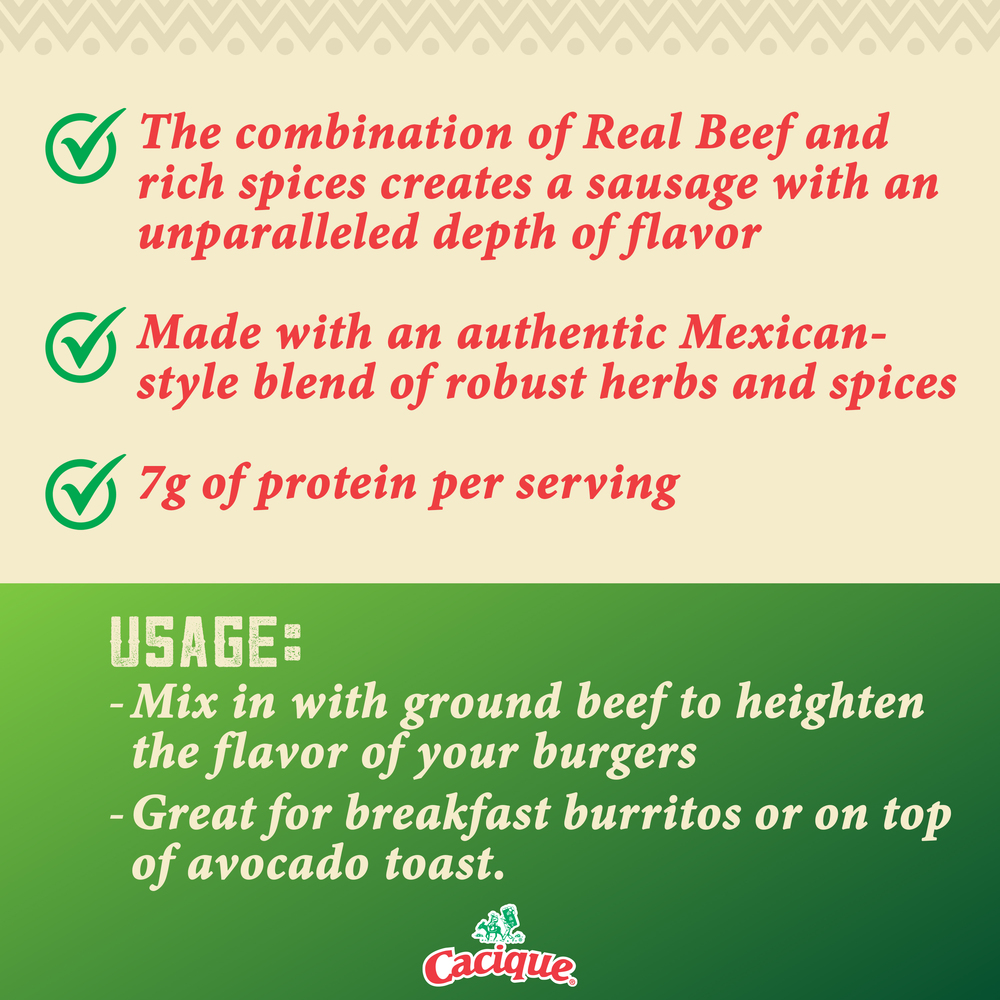 Cacique Beef Chorizo-Nutrition-Facts
