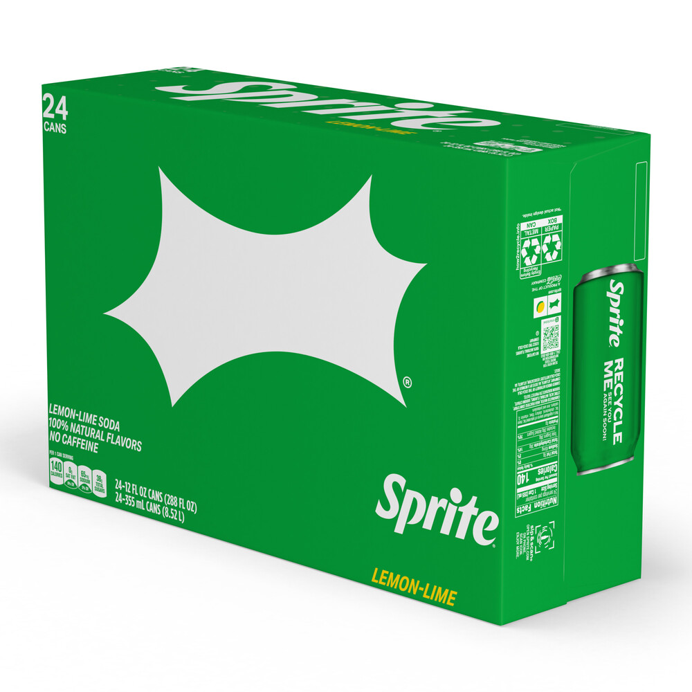 Sprite Lemon Lime Soda Soft Drinks-Front-Right-Elevated