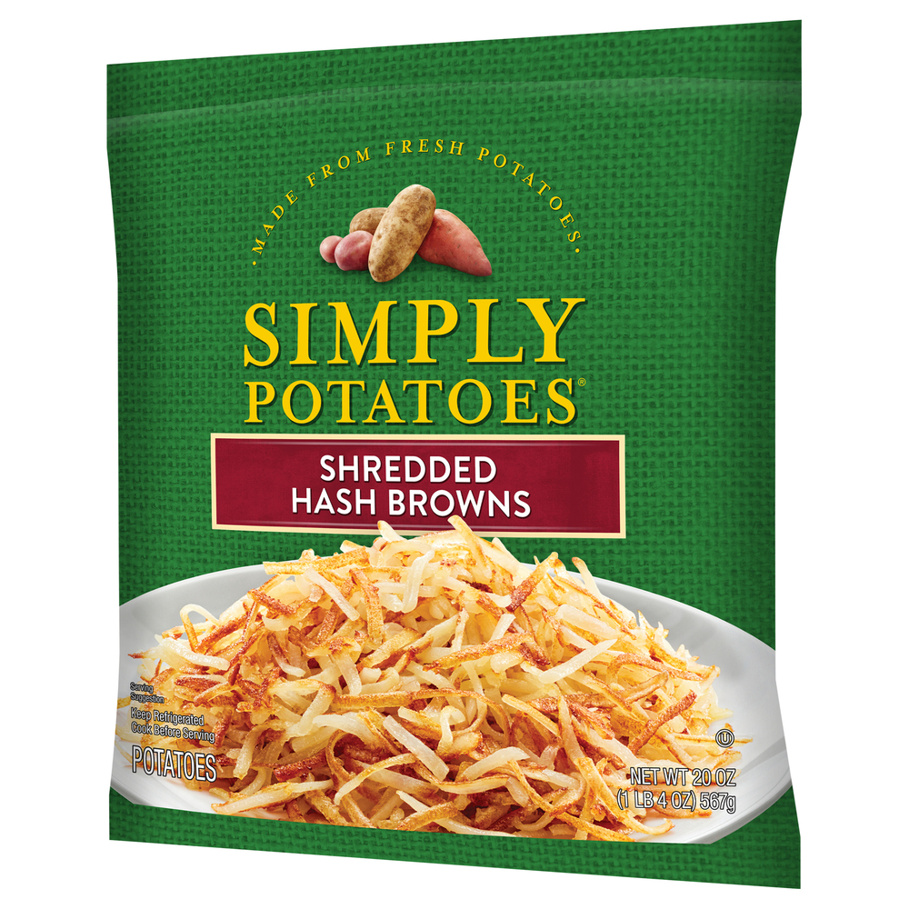 Simply Potatoes Hash Browns, Shredded-Front-Right-Elevated