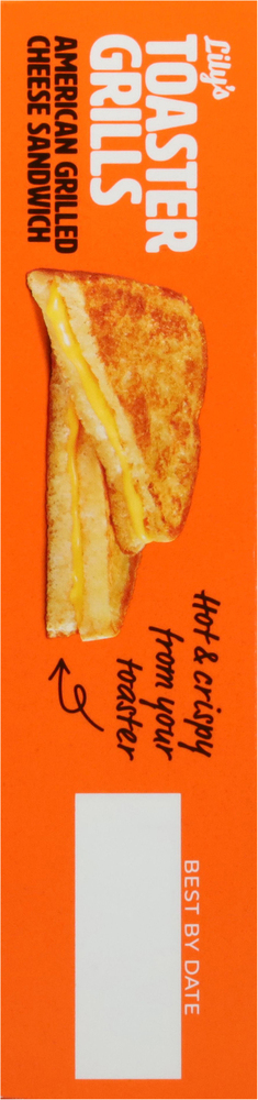 Lily's Toaster Grills Sandwich, Grilled American Cheese, 2 Pack ...
