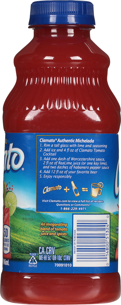 Clamato Tomato Cocktail Original Planogram Back