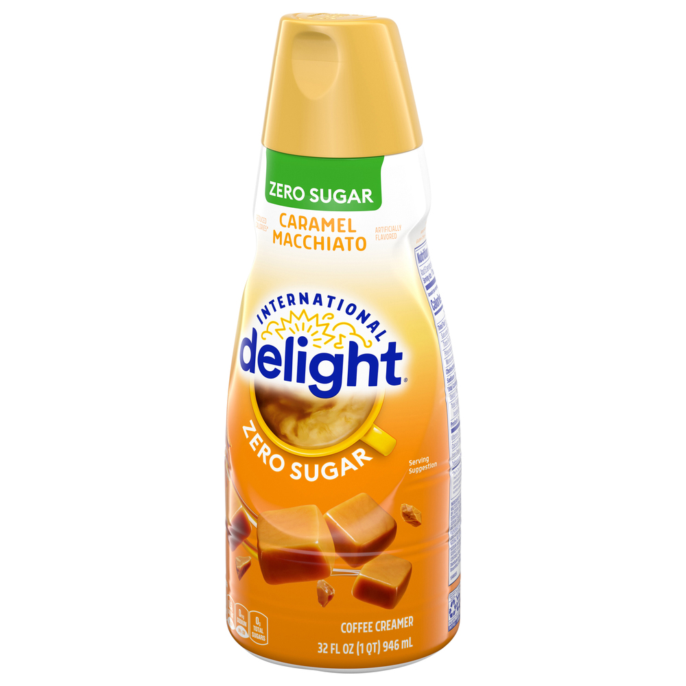 International Delight Coffee Creamer, Zero Sugar, Caramel Macchiato ...
