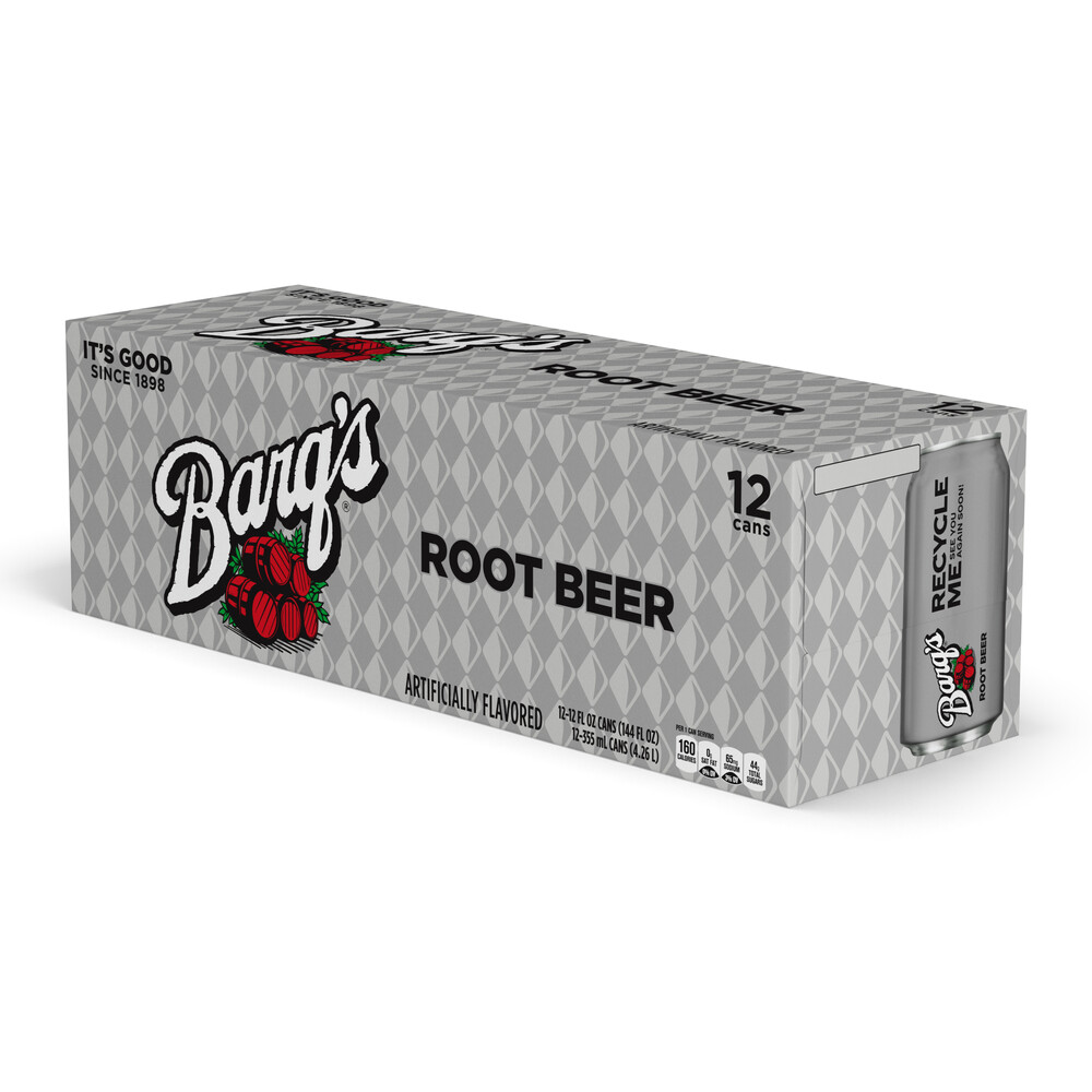 Barq's Root Beer Soda Soft Drink-Front-Right-Elevated