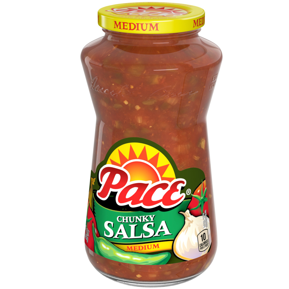 Pace Salsa, Chunky, Medium-Front-Right-Elevated