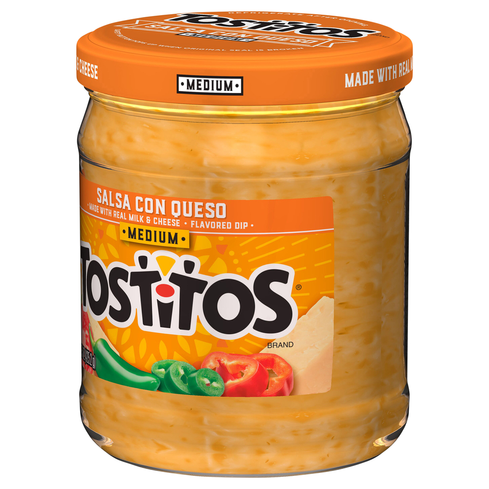 Tostitos Salsa Con Queso, Medium-Front-Right-Elevated