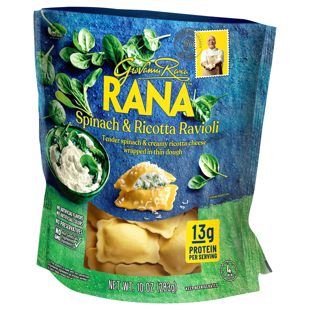 Rana Ravioli, Spinach & Ricotta-Front-Right-Elevated