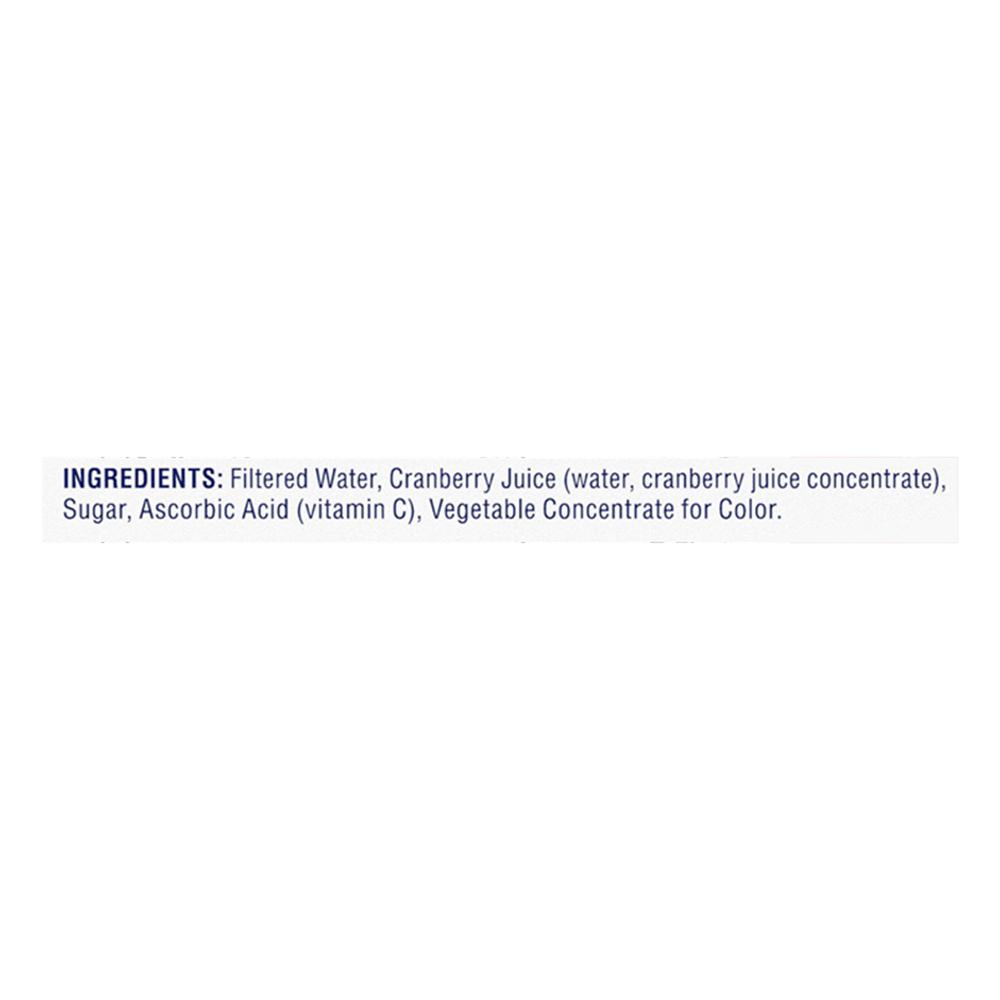 Ocean Spray Juice Cocktail, Cranberry, The Original-Ingredients