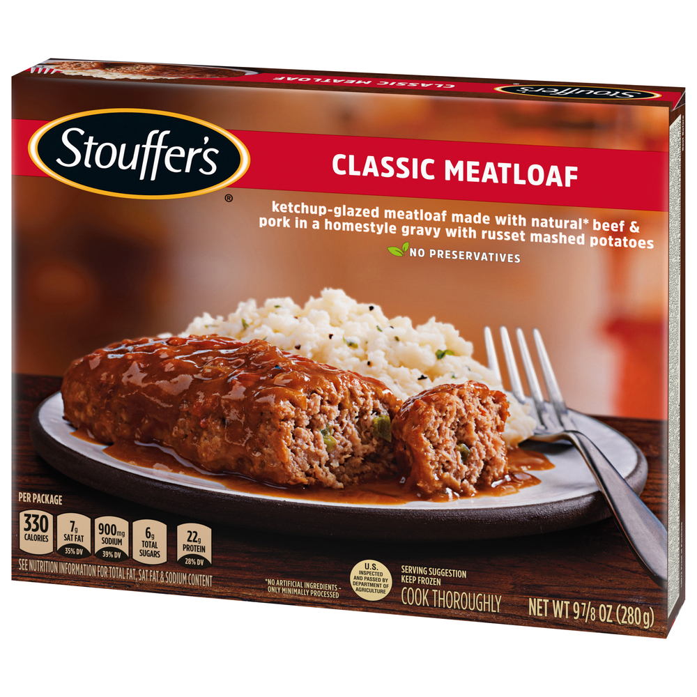 Stouffer's Meatloaf, Classic-Front-Right-Elevated