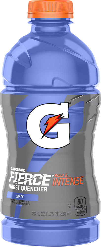 Gatorade Fierce Thirst Quencher, Grape-Planogram-Back