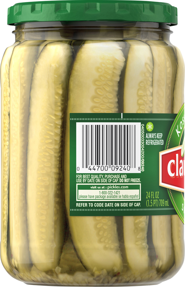 Claussen Kosher Deli-Style Pickle Spears-Planogram-Left