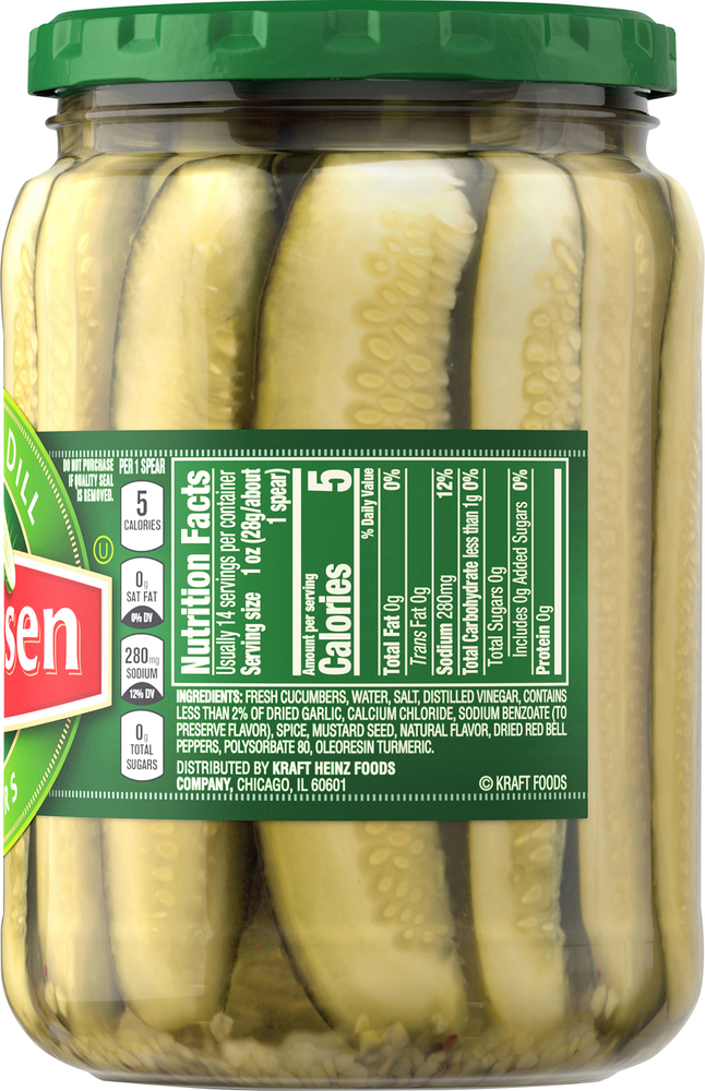Claussen Kosher Deli-Style Pickle Spears-Planogram-Right