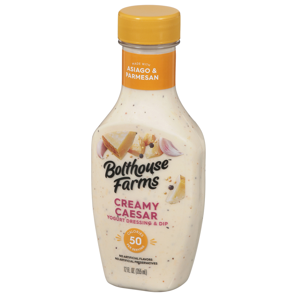 Bolthouse Farms Yogurt Dressing & Dip, Creamy Caesar-Front-Right-Elevated
