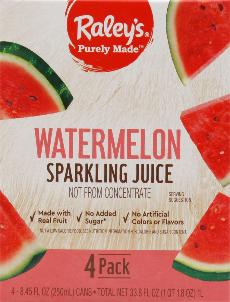 Raley's Purely Made Juice, Watermelon, Sparkling-Planogram-Right