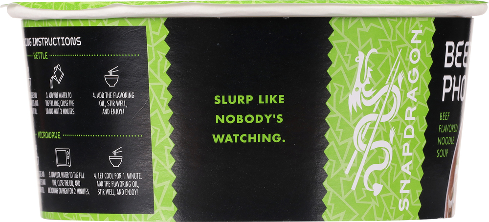 Snapdragon Vietnamese Beef Pho Instant Noodle Soup-Planogram-Left